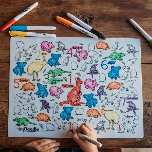 Hey Doodle | Reuseable Mat | Drawing Mat – Hickmotts Gifts